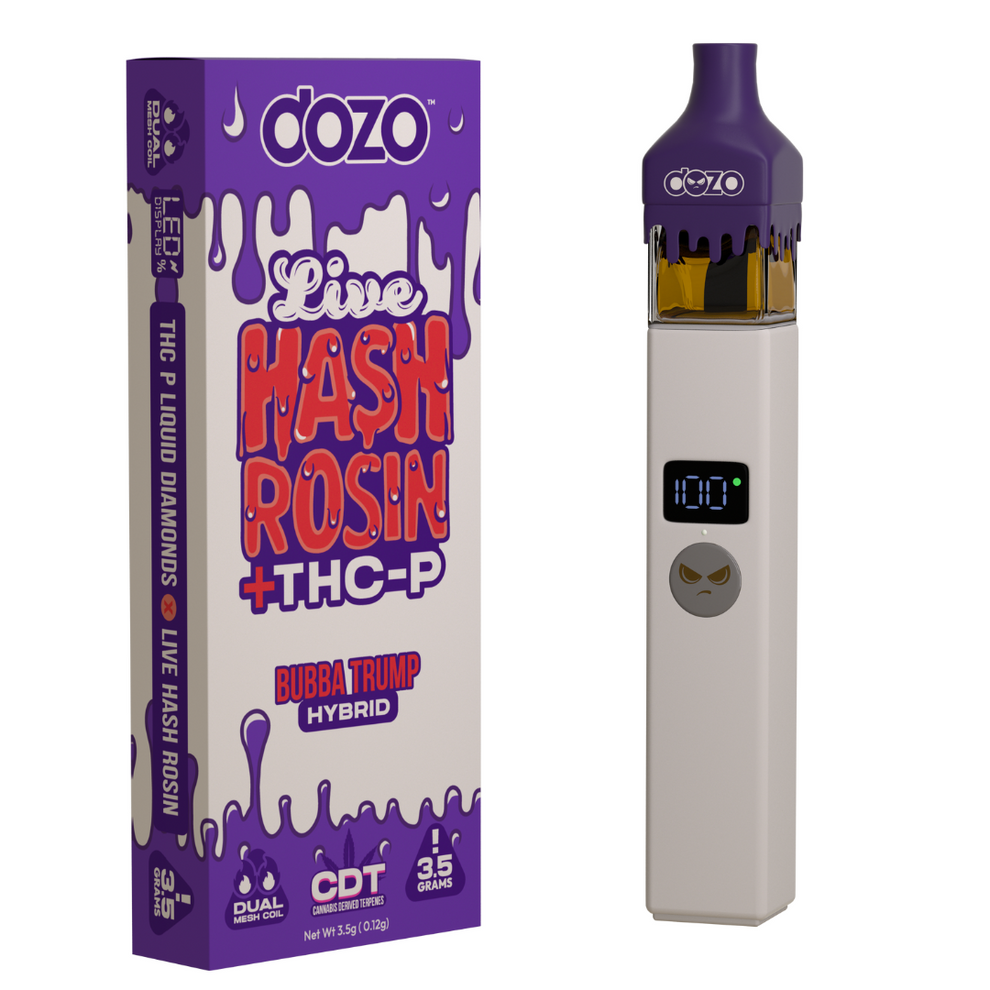 Premium 3.5g Dozo Live Hash Rosin THC-P Vape from $36.3 – puredozo