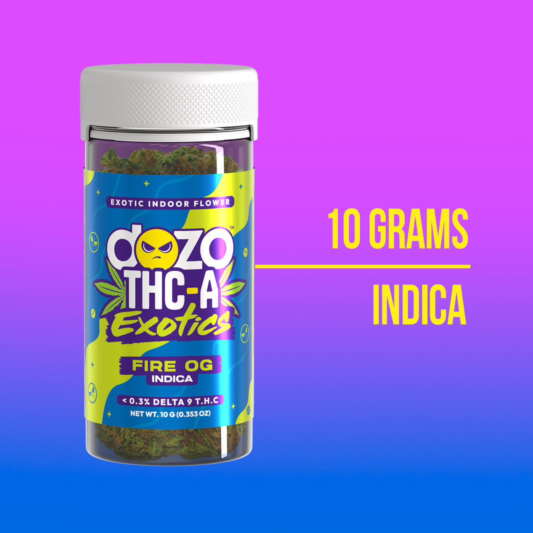 Exotics THC-A Indoor Flower - Dozo – puredozo