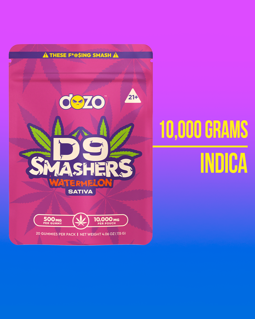 Dozo D9 Smashers - Powerful THC Gummies in Various Flavors – puredozo