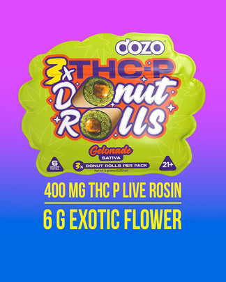 Dozo Donut Prerolls 6g - 3 Premium Joints per Pack - Smooth THC Hit ...